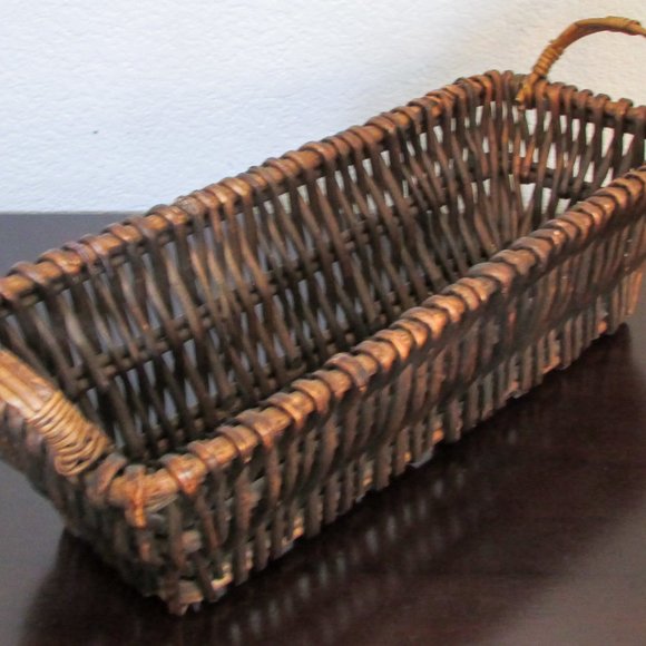 Source Unknown | Accents | Vintage Rectangle Wicker Basket | Poshmark